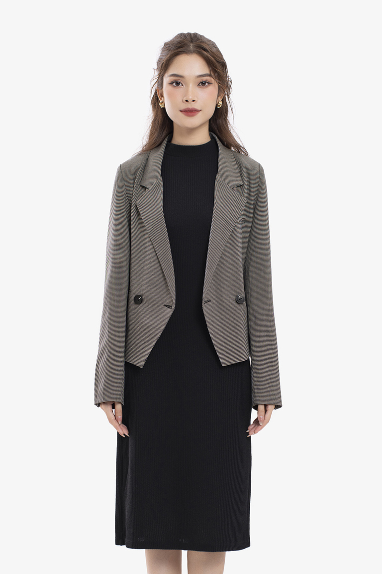Áo khoác blazer nữ màu xanh đen tay dài AK11-32 | Thời trang công sở K ...