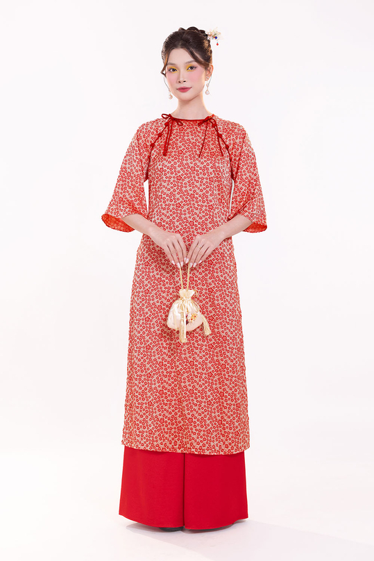 Áo dài Trang Đài KK173-05 | Thời trang công sở K&K Fashion