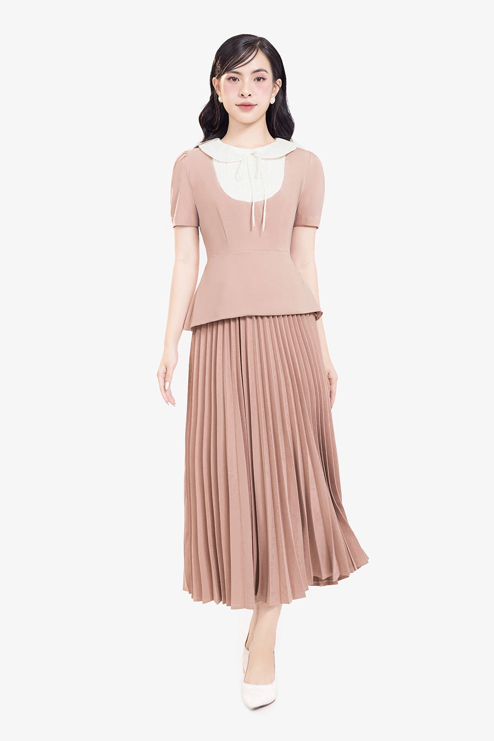 Chân váy lụa dáng dài đuôi cá CV09-21 | Thời trang công sở K&K Fashion