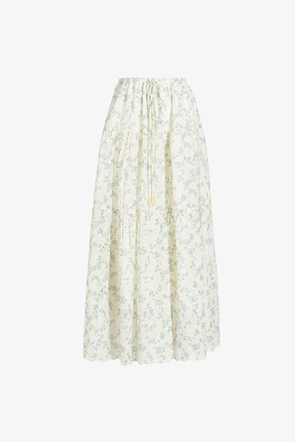 Chân váy hoa dáng xòe dài lưng chun CV09-38 | Thời trang công sở K&K Fashion